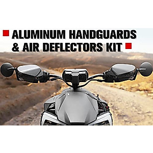 A & UTV PRO Sport Windshield & Aluminum Plastic Handguards Kit for Can-Am Ryker All Model, Adjustable Vented Windscreen, Hand Guard Protector, Replace OEM # 219401023, 219400771, 219400998, 219400894