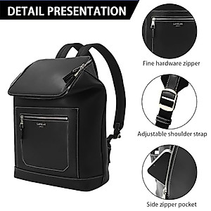 LAPOLAR Travel Backpack, Business Travel Laptop Backpack for Men, 15.6 inch Computer Bag Flap Backpack