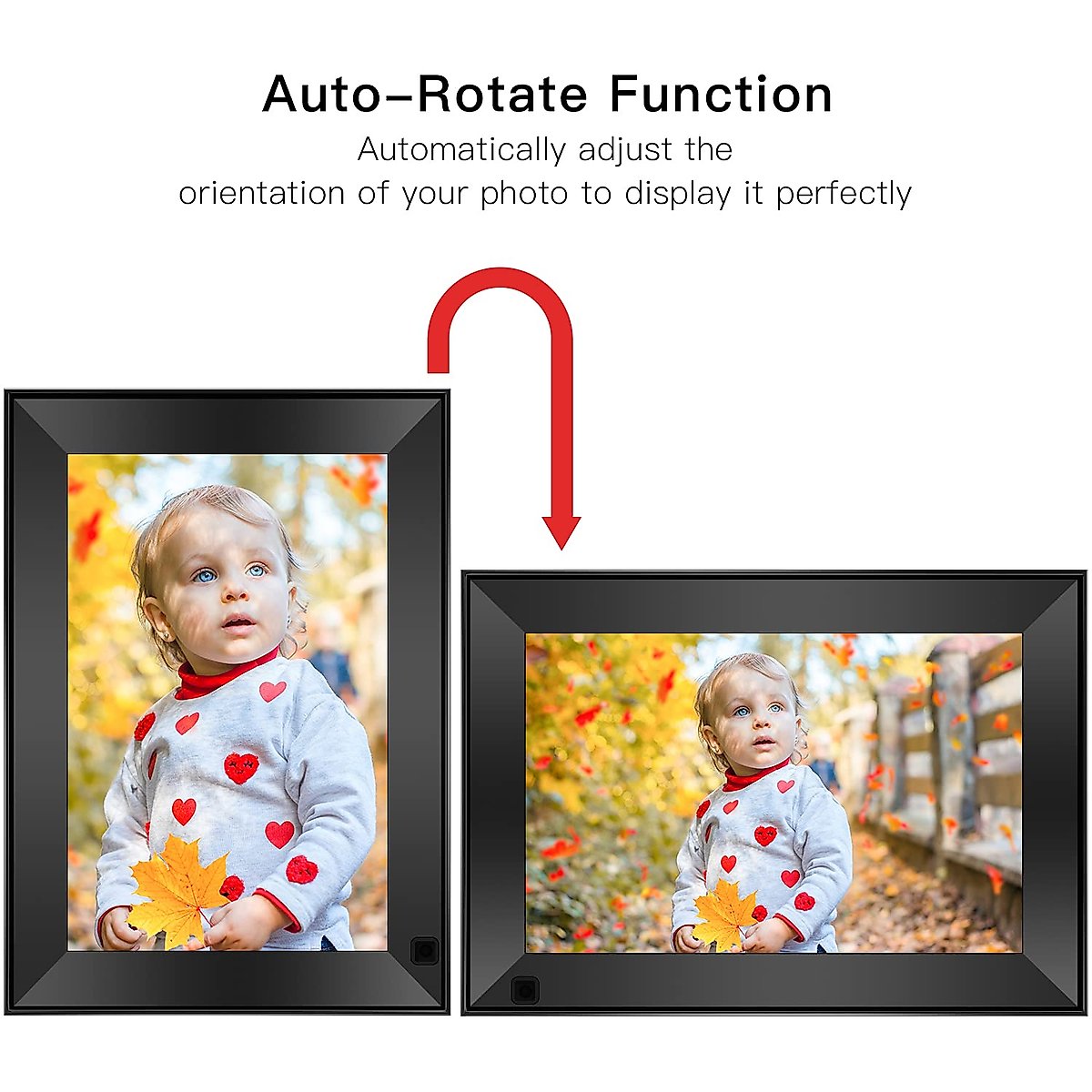 Digital Picture Frame Upgrade 9 Inch WiFi Digital Photo Frame with IPS HD Touchscreen, Auto-Rotate,Auto Dim, Share Photos and Videos Instantly via App from Anywhere