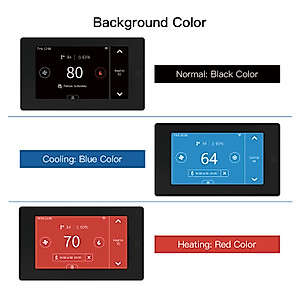 MoesGo Programmable WiFi Smart Thermostat for Home, No C-Wire Required by C-Wire Adapter, with Zone Remote Sensor, Remote Control Tuya/Smart Life, Compatible with Alexa and Google Assistant, 24VAC
