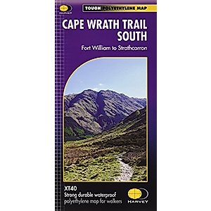 Cape Wrath Trail South XT40: Route Map by Harvey Map Services Ltd. (2014-06-25)
