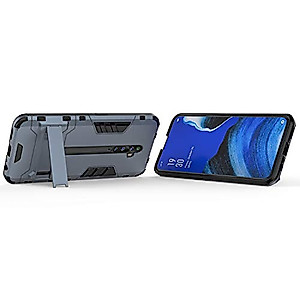 Hybrid Case for Oppo Reno2 F, Shockproof Case for Oppo Reno2 F, Dual Layer Protection Hybrid Rugged Case Hard Shell Cover with Kickstand for Oppo Reno2 F