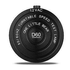 Douk Audio Nobsound D60 50 / 60Hz Stroboscopic Speed Strobe Light Tachometer Disc for Turntable LP Record Player