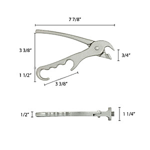 Thunder Group PIZZA PAN GRIPPER, HEAVY DUTY, ALUMINUM, comes in each