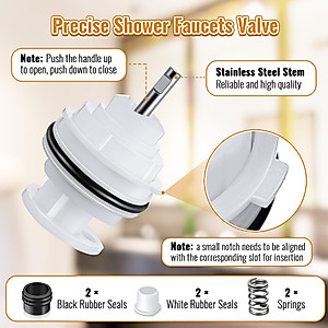 Enhon Shower Faucets Cartridge Replacement for V-6680 V-7700/01, Compatible with Danco/Valley Single Handle Faucets, Single Lever Cartridge Replacement for Kitchen, Lavatory and Tub/Shower Faucets