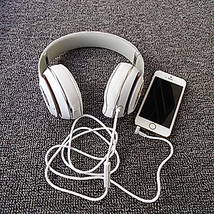 Tobysome Replacement Audio Cable Cord Wire with in-line Microphone and Control Compatible with Beats by Dr Dre Headphones Solo, Studio, Pro, Detox, Wireless, Mixr, Executive, Pill (White)