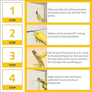 Sikaflex Concrete Fix, Limestone, Elastic sealant sealing cracks and joints, paintable polyurethane , 10.1 fl. Oz
