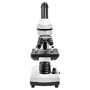 Starboosa Microscope 80X-1600X for Kids Beginners Lab Compound Monocular Microscopes with Optical Glass Lenses & LED Illumination - Microscope with Smartphone Adapter for Kids Beginner