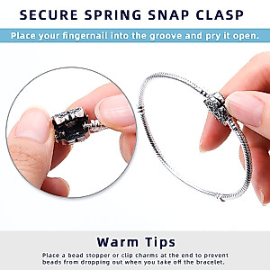 MULA 925 Sterling Silver Snake Chain Charm Bracelet Butterfly Sunflower Heart with 5A Cubic Zirconia Bracelets for Women