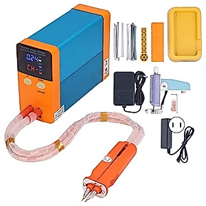 Capacitor Energy Storage Welding Machine, Large Capacity Pulses Spot Welder Aluminum Alloy for Ni MH Batteries(US Plug)