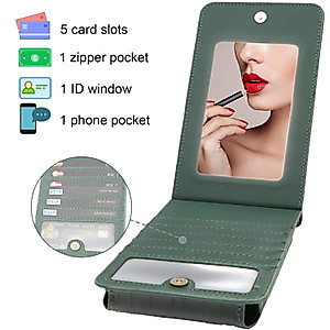 Pearl Angeli Small Crossbody Cellphone Purse Shoulder Bag for Women w/Card Slots, PU Leather