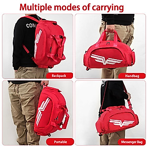 FIORETTO 30L Sports Gym Duffle Bag with Wet Pocket & Shoe Compartment, Water Repellent Weekender Hospital Overnight Bag for Women, Sports Holdall Backpack