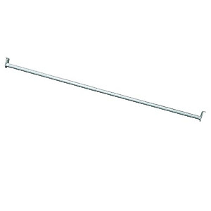 Design House 205831 Adjustable Closet Rod, 48"-72", White, inch inch
