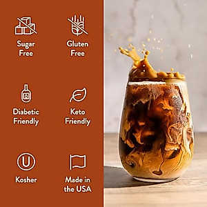 Jordan's Skinny Syrups Sugar Free Coffee Syrup, Maple Bourbon Pecan Flavor Drink Mix, Zero Calorie Flavoring for Chai Latte, Protein Shake, Food and More, Keto Friendly, 25.4 Fl Oz, 1 Pack