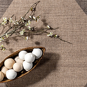 nuLOOM 3' x 5' Easy-Jute SuperiorWash Area Rug, Machine Washable, Non-Slip, for Living Room Bedroom Kids Room Nursery Home Decor, Simple Brown