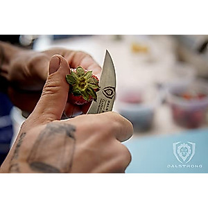 Dalstrong Tourne Peeling Paring Knife - 2.75" - Gladiator Series Elite - Forged German High-Carbon Steel - Sheath Included - NSF Certified