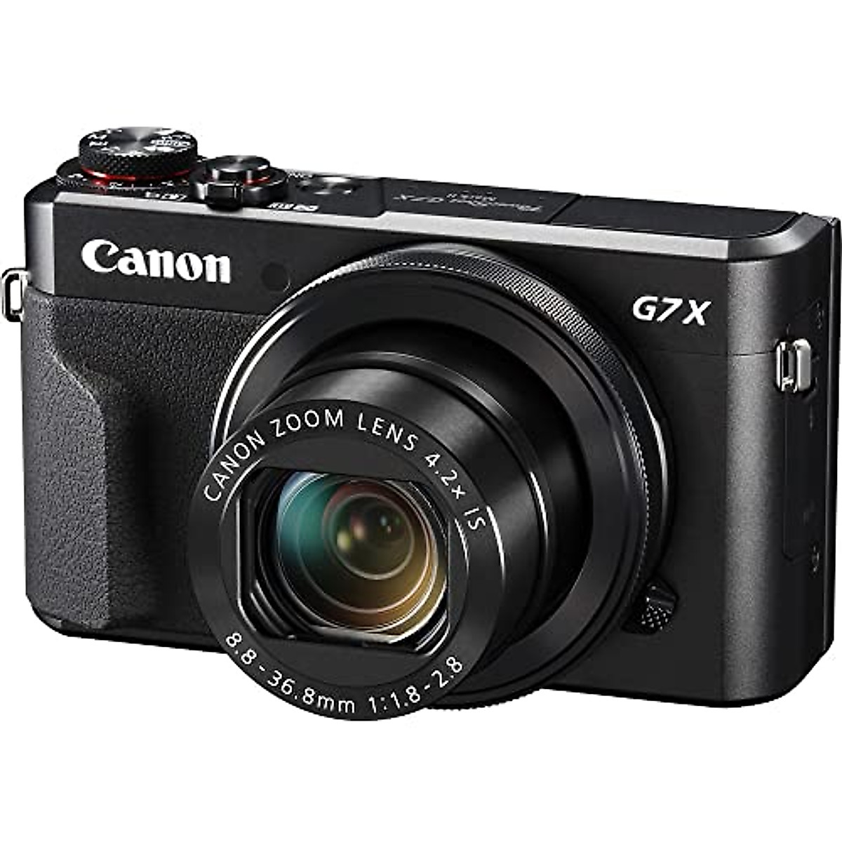 Canon PowerShot G7 X Mark II Digital Camera (1066C001) + 64GB Memory Card + 2 x NB13L Battery + Corel Photo Software + Charger + Card Reader + LED Light + Soft Bag + More (Renewed)