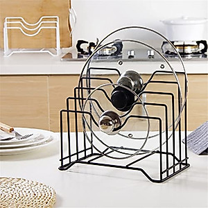 DOUBA Metal Pot Lid Rack Storage Rack Cutting Board Organizer Pot Lid Rack Stove Rack Rack Rack Storage Room