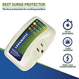 Lavamatic WS-10521 Electronic Surge Protector for Washing Machine – Front Top Load Washers