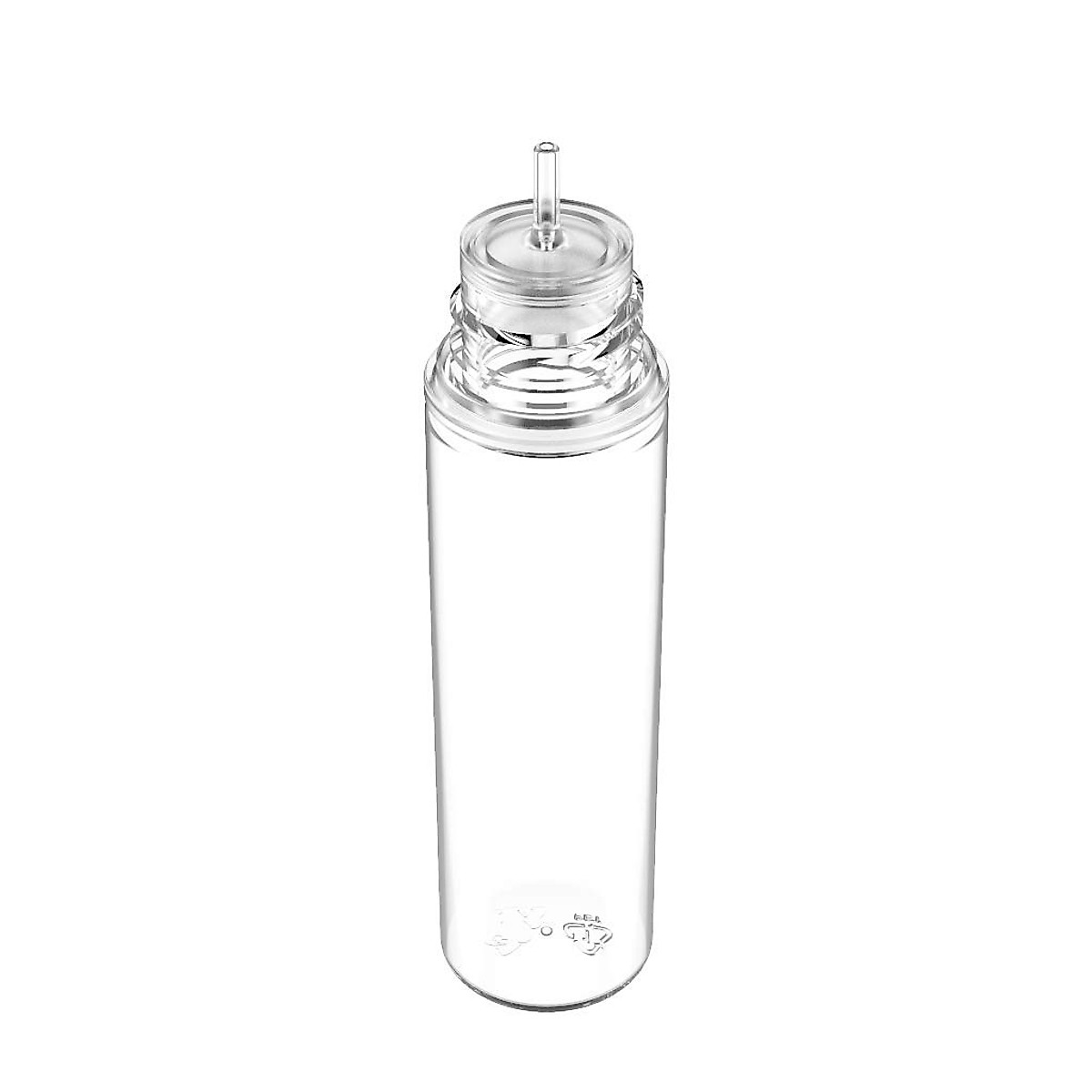 Chubby Gorilla 60ML Unicorn Bottle Clear Bottle/Natl Cap V3 (5 Pack), CGUB1-60MLV3-NATL