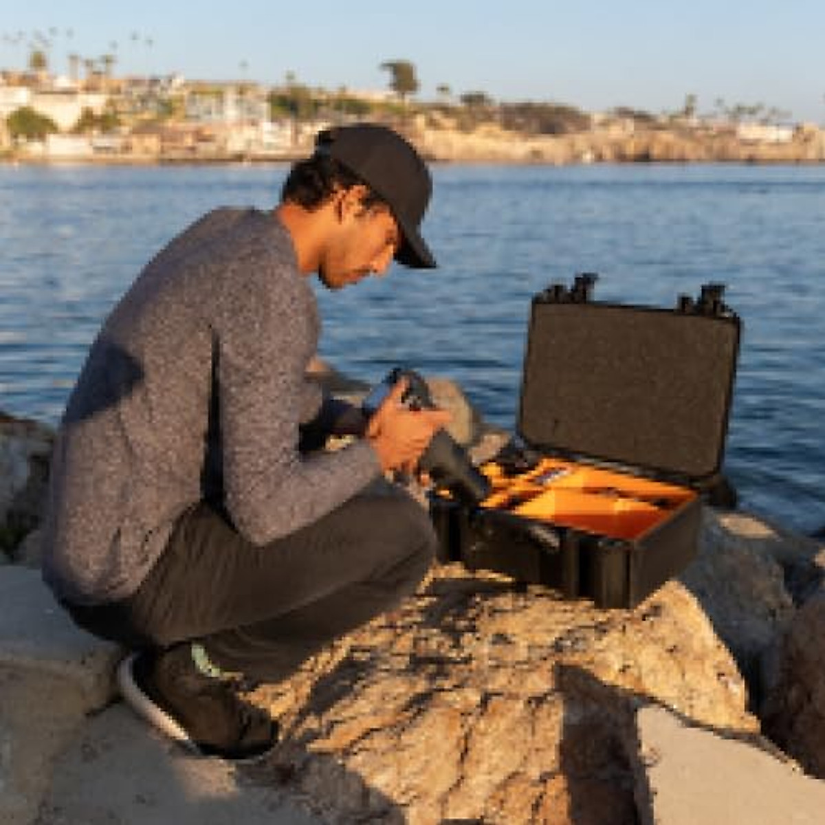 Pelican Vault - V300 Multi-Purpose Hard Case with Padded Dividers for Camera, Drone, Equipment, Electronics, and Gear (Black)