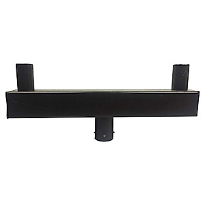 1000LED Low Profile Bullhorn with 2 Tenons, Pole Top Mount, Outdoor Light Fixture Bracket for 2 Shoebox Light Area Lighting with Slip Fitter Mount(2 3/8inch)