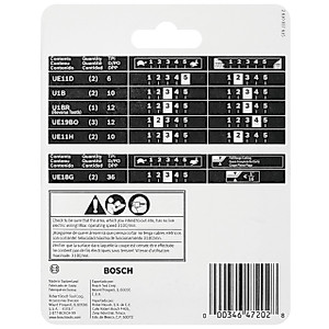 BOSCH U12BC 12-Piece U-Shank Jigsaw Blade Assorted Set Ideal for Thin-Metal Cutting and Wood Applications