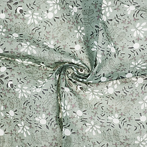 Pofik 7 pcs/lot Quilting Fabric Bundles,100% Cotton Fat Quarters Printed Craft Fabric, 20 x 20 inches (50cm x 50cm) Precut Squares Sheets for Patchwork DIY Craft Sewing (Grey)