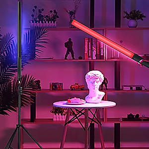 RGB Handheld LED Video Light, Wand Stick Photography Light 9 Colors with 26.2" to 78.7" Tripod & Remote Control, Adjustable 3200K-5600K [Upgraded]