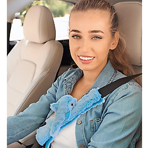 Puzzled Dolphin Super-Soft Plush Seat Belt Cover