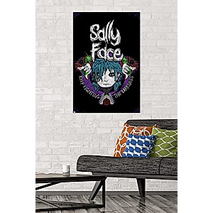 Trends International Sally Face - Crossed Guitars Wall Poster