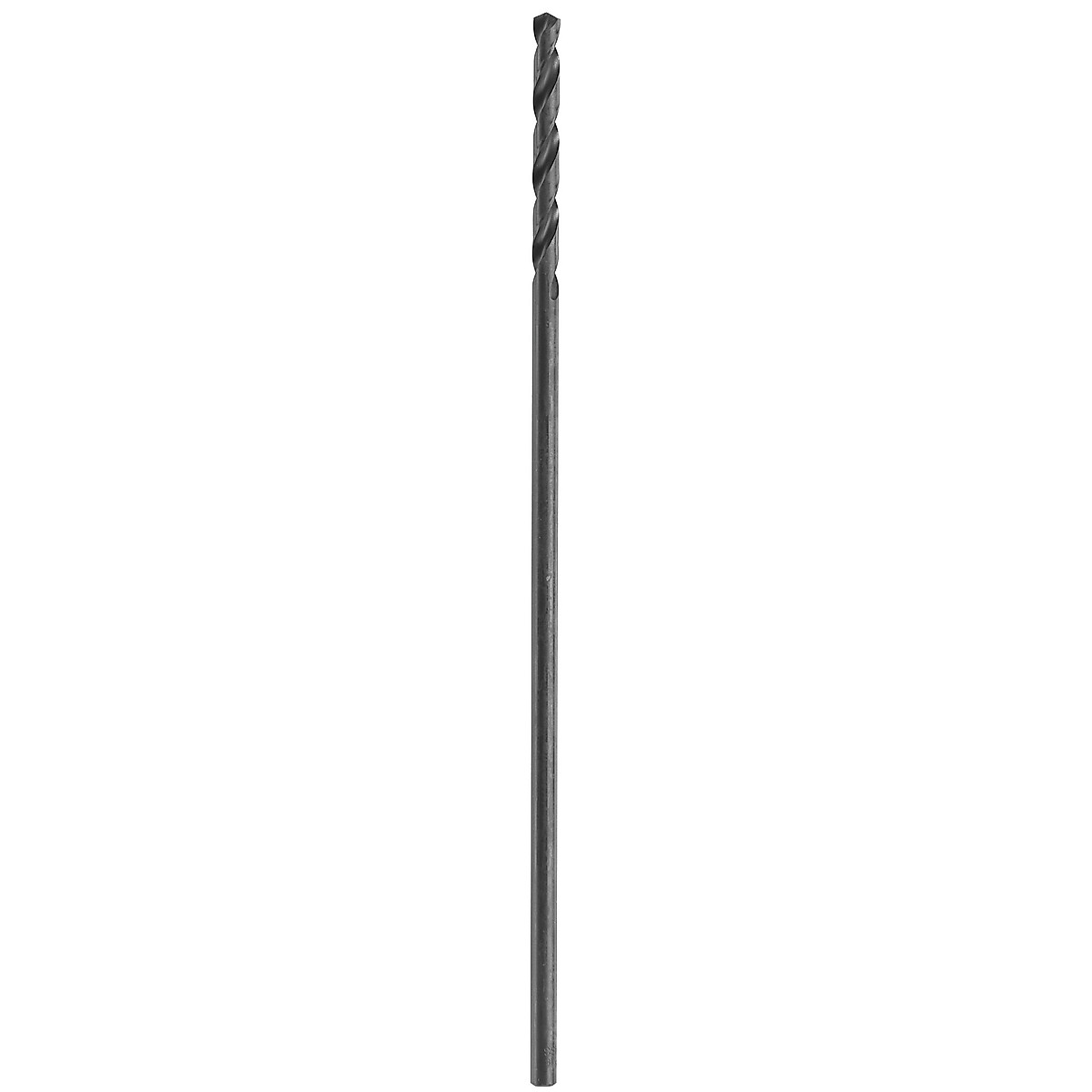 BOSCH BL2743 1-Piece 1/4 In. x 12 In. Extra Length Aircraft Black Oxide Drill Bit for Applications in Light-Gauge Metal, Wood, Plastic
