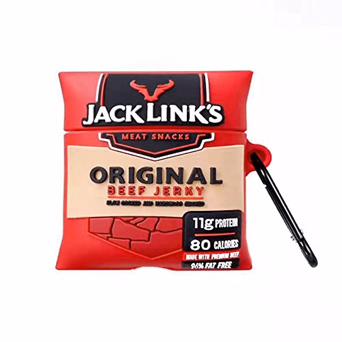 for Air pod 3 3rd Generation Case, Cute 3D Lovely Unique Cartoon for Air pod 3 Silicone Cover Fun Funny Cool Design Fashion Cases for Boys Girls Kids Teen for Air pod 3 (2021) (Beef Jerky)