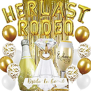 Bachelorette Party Decorations Cowgirl Bachelorette Party with Her Last Rodeo Bridal Shower Decorations Western Country Wild West Themed