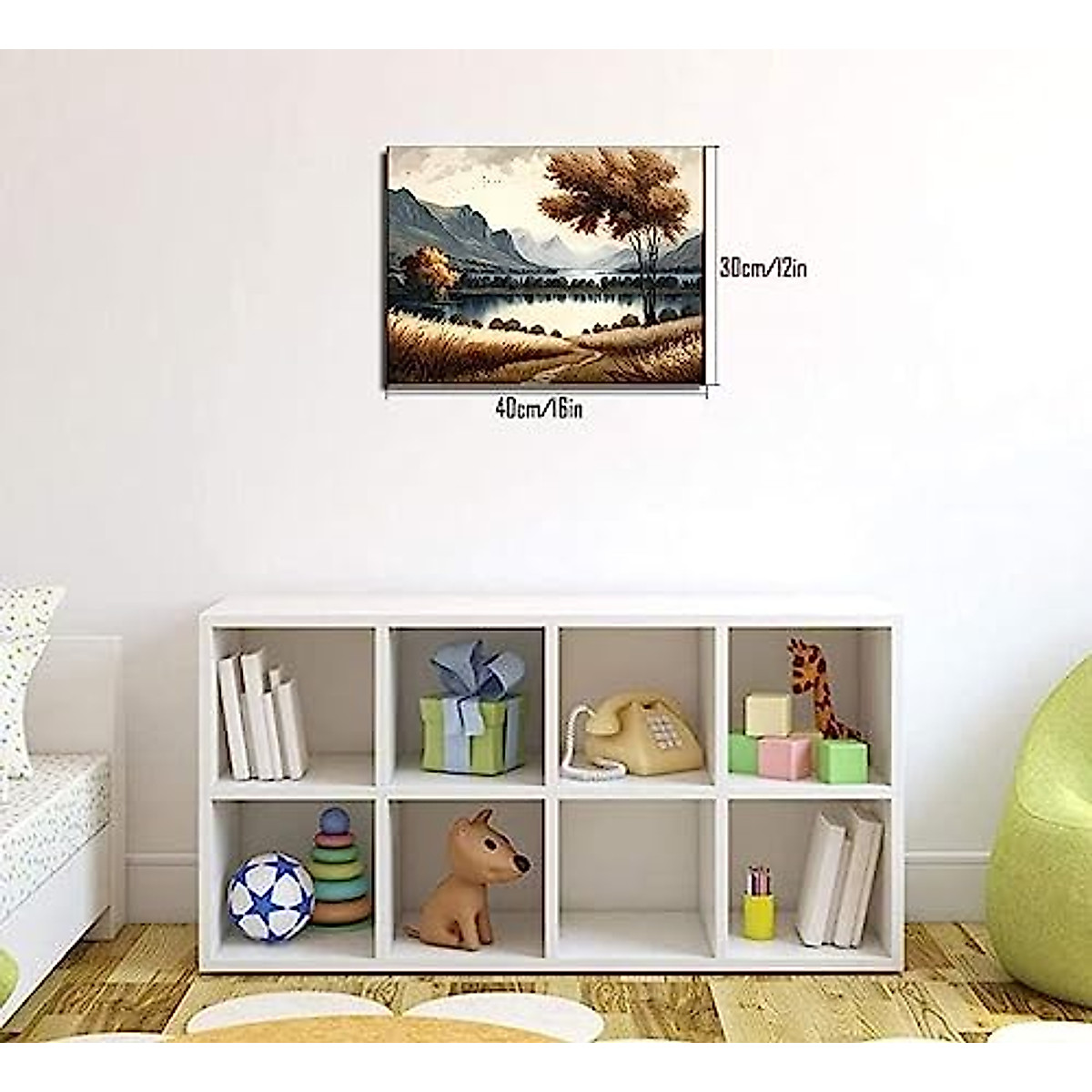 Frameless Oil Paintings on Canvas，Autumn Landscape Artwork，Modern Art Wall Decor for Kitchen Decor Living Room Decor or Holiday Gifts Etc.