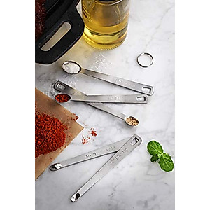 New Star Foodservice 42924 Stainless Steel Measuring Spoons Set, Mini
