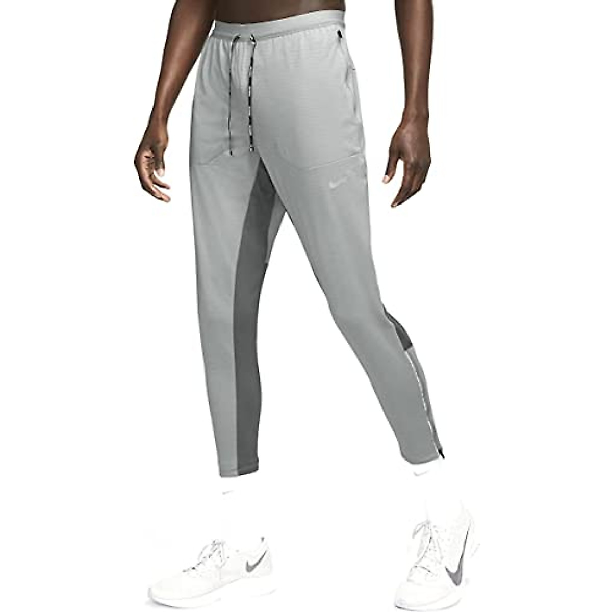 Nike Men's Phenom Elite Knit Running Pants, Grey (as1, Alpha, 3X_l, Regular, Regular, 3XL)