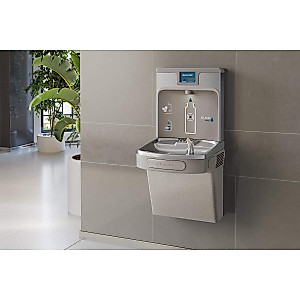 Elkay LZS8WSLP Bottle Filling Station (Light Gray Granite) Bundle with Replacement Filter