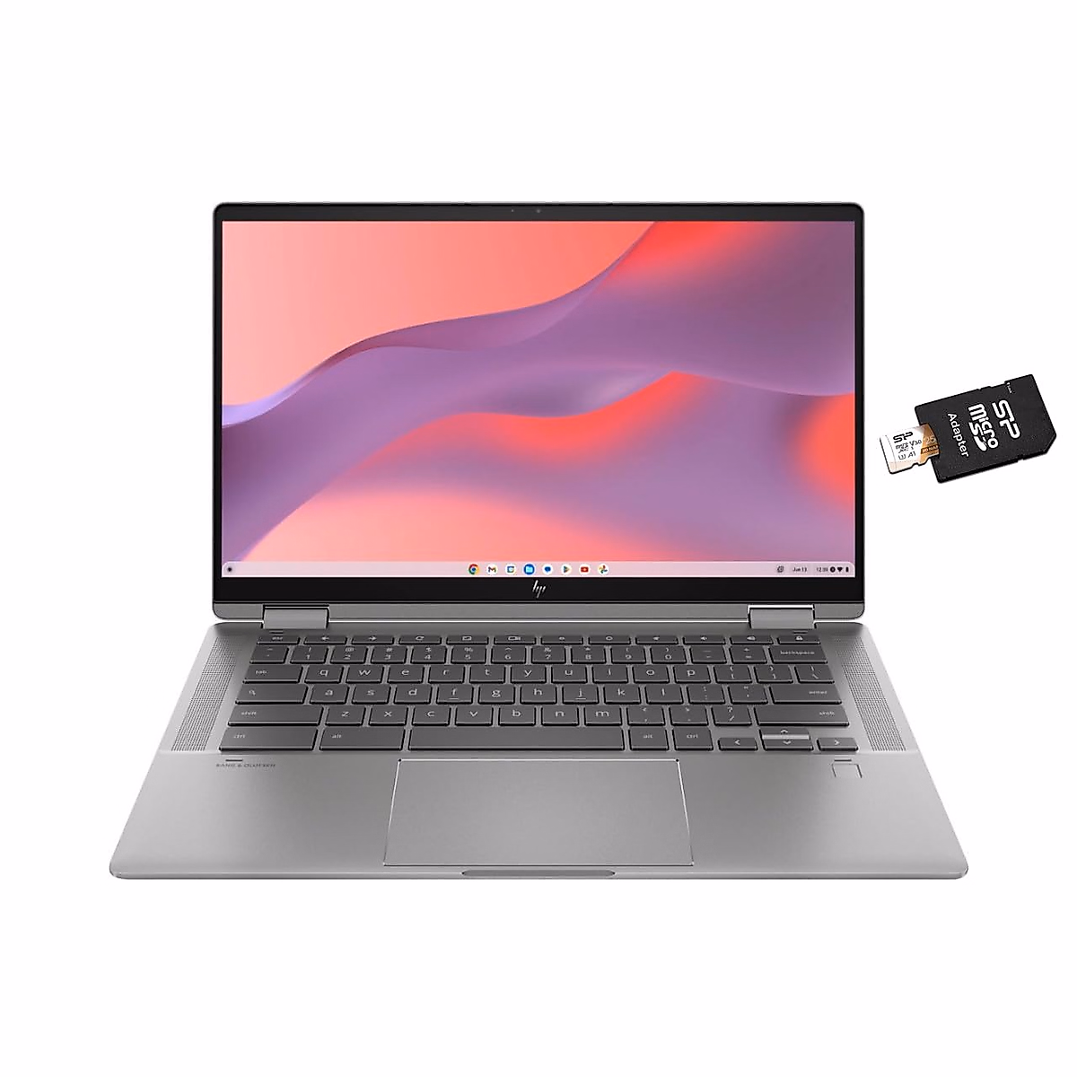 Hp 14" 1920 x 1080 (Full HD) 2-in-1 Touchscreen Chromebook | Intel 11th Generation Core i3-1115G4 | 8GB RAM | 384GB SSD (128GB SSD+256GBSSD Card) | Intel UHD Graphics | Chrome OS | with 256GB SD Card