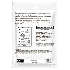 Chewmeter Himalayan Yaky Cheese Chew, 100% Natural, Long Lasting, Gluten Free, Healthy & Safe Dog Treats, Lactose & Grain Free, Protein Rich, Stain Free, Mixed Sizes, For Dogs 65 Lbs & Smaller, 9.9 oz