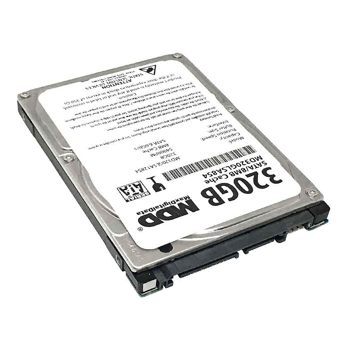 MDD 320GB 8MB Cache 5400RPM SATA 6.0Gb/s 2.5" Notebook Hard Drive (MD320GLSA854) - 2 Year Warranty