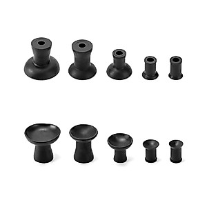 QWORK Valve Lapping Tool Kit, Universal Valve Lapping Attachment Tool for Grinding Small Engine, 5 Suction Plates, 1000rpm to 1250rpm