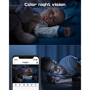 Indoor Camera,Wireless Security Camera, IP Camera 2K, WiFi Home Indoor Camera, Pet Camera with Phone App,Smart Pan Tilt 2.4GHz with IR Night Vision, Siren,Motion Detection for Baby and Pet (2K-White)