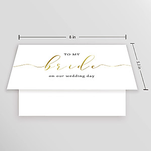 Spercy To My Bride on Our Wedding Day Card, Wedding Card for Bride, to My Wife on Our Wedding Day Card
