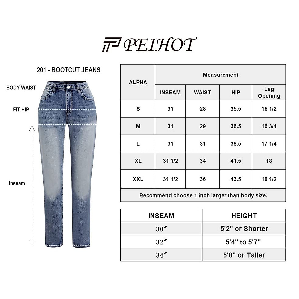 PEIHOT Women's Jeans 90s Mid Rise Bootcut Jeans High Stretch Light Blue Jeans Size 18 Pantalones De Mujer Boot Cut Denim Pants