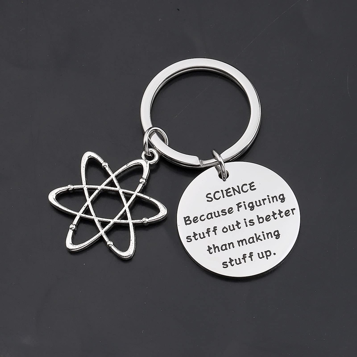 KUIYAI Science Because Figuring Stuff Out Is Better Than Making Stuff Up (stuff up keychain)