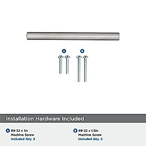 Amerock | Cabinet Pull | Stainless Steel | 3 inch (76 mm) Center to Center | Bar Pulls | 1 Pack | Drawer Pull | Drawer Handle | Cabinet Hardware