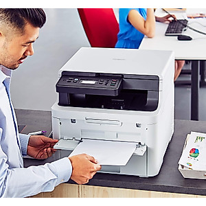 Brother L3290CDW Wireless Compact Digital Color Laser All-in-One Printer, Duplex Printing, 25ppm, 250-sheet, Print Scan Copy 600 x 2400 dpi, Compatible with Alexa, Bundle with JAWFOAL Printer Cable.
