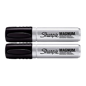 Sharpie Pro Magnum Permanent Marker (2 Pack) New Version