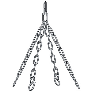 RDX Heavy Duty Boxing Punching Bag Iron 4 Panel Chains Wall Mount Punching MMA Training Hanger